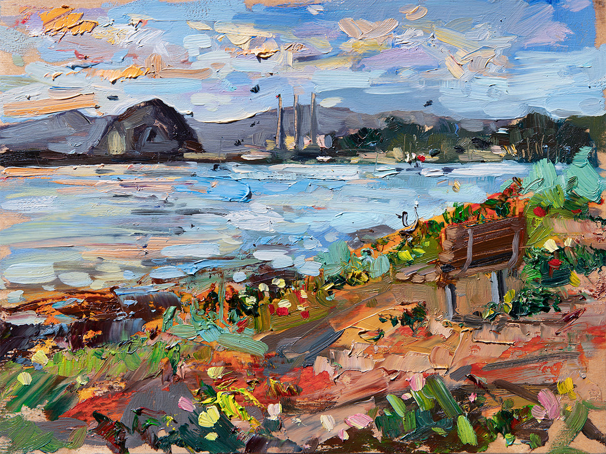 Morro Strand Sunset by Drew Davis – Original – Drew Davis Fine Art